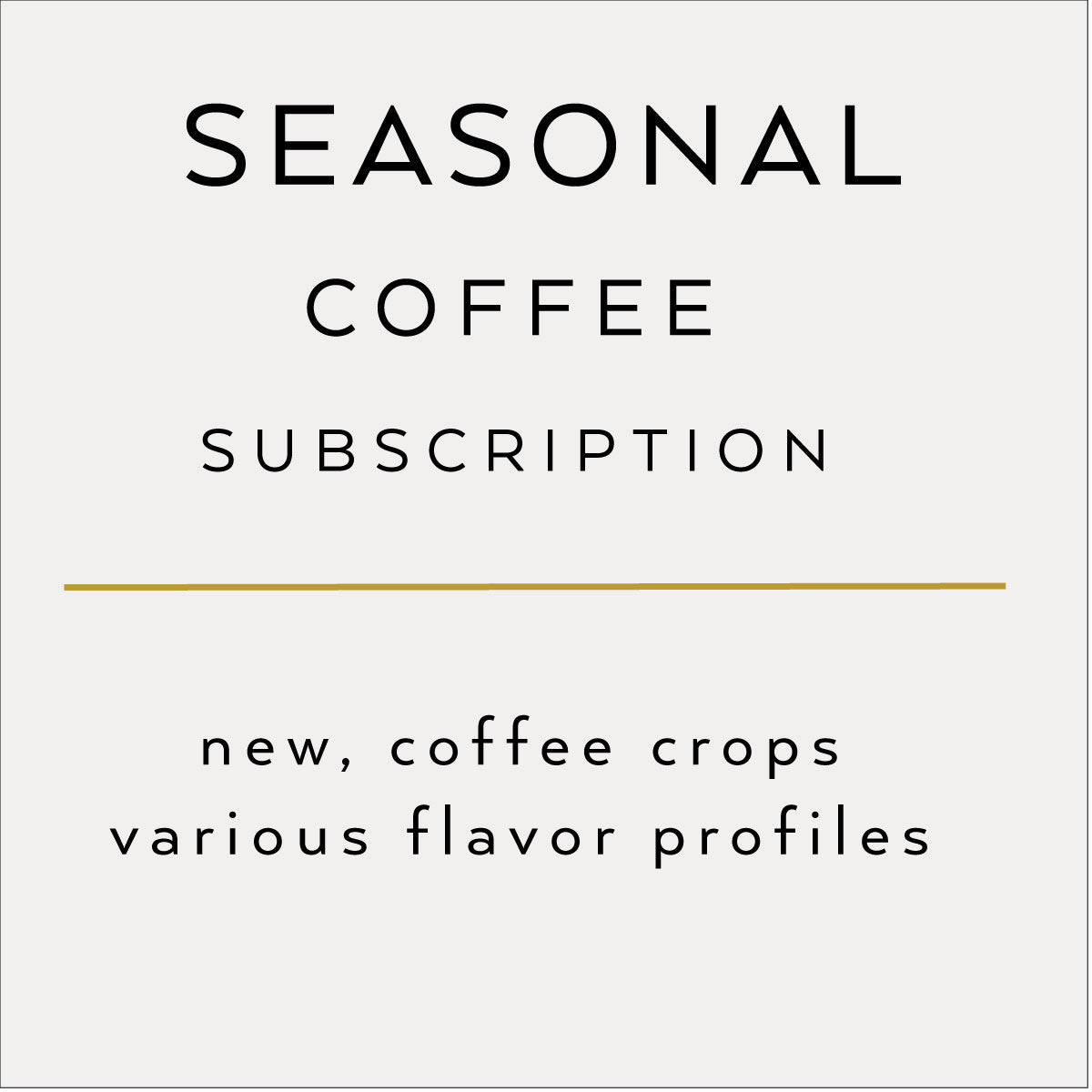 Seasonal Coffee Subscription – Origin Coffee Roasters